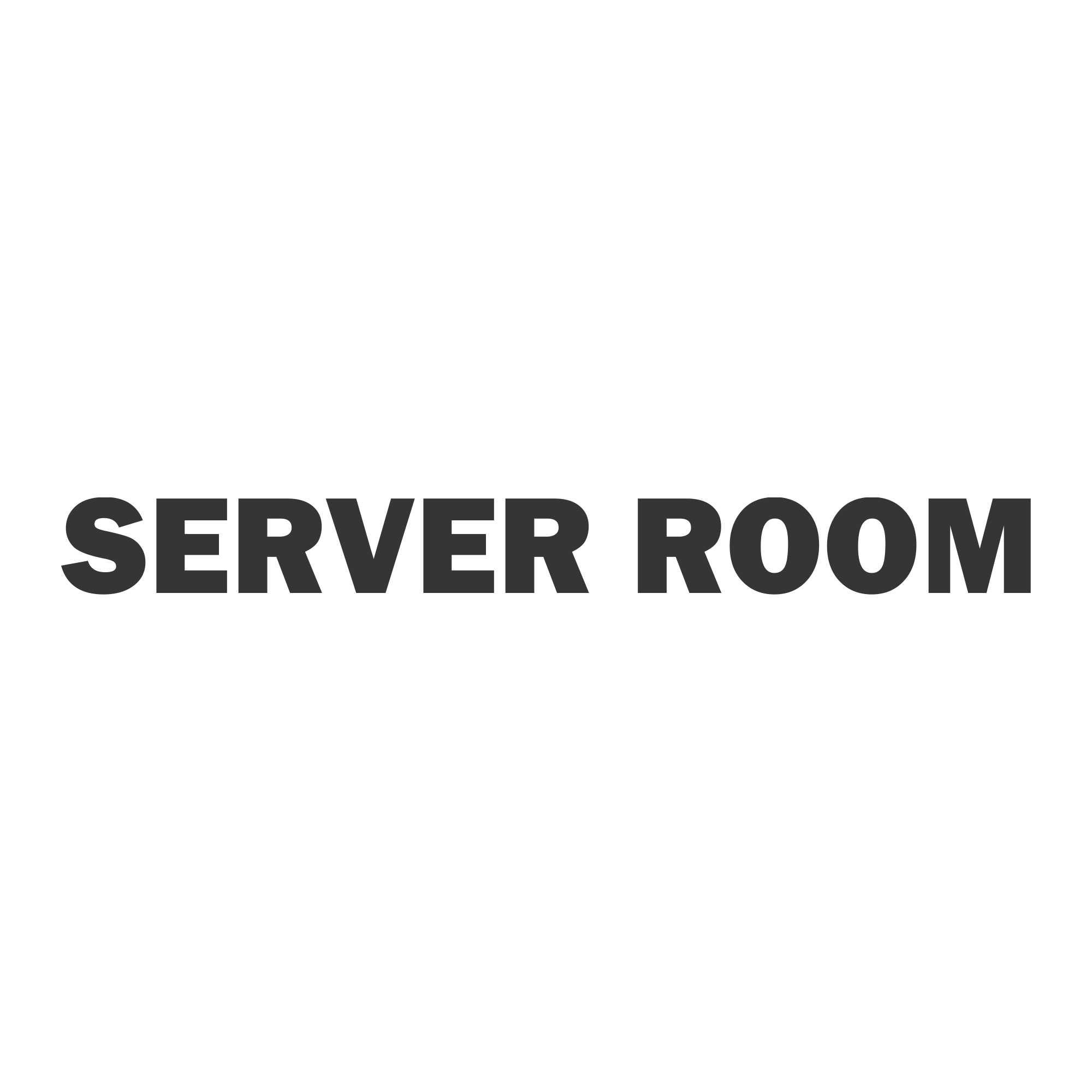 Smeeps SERVER ROOM Door Sticker – 15 x 1.5 cm Office Signage Label | W ...